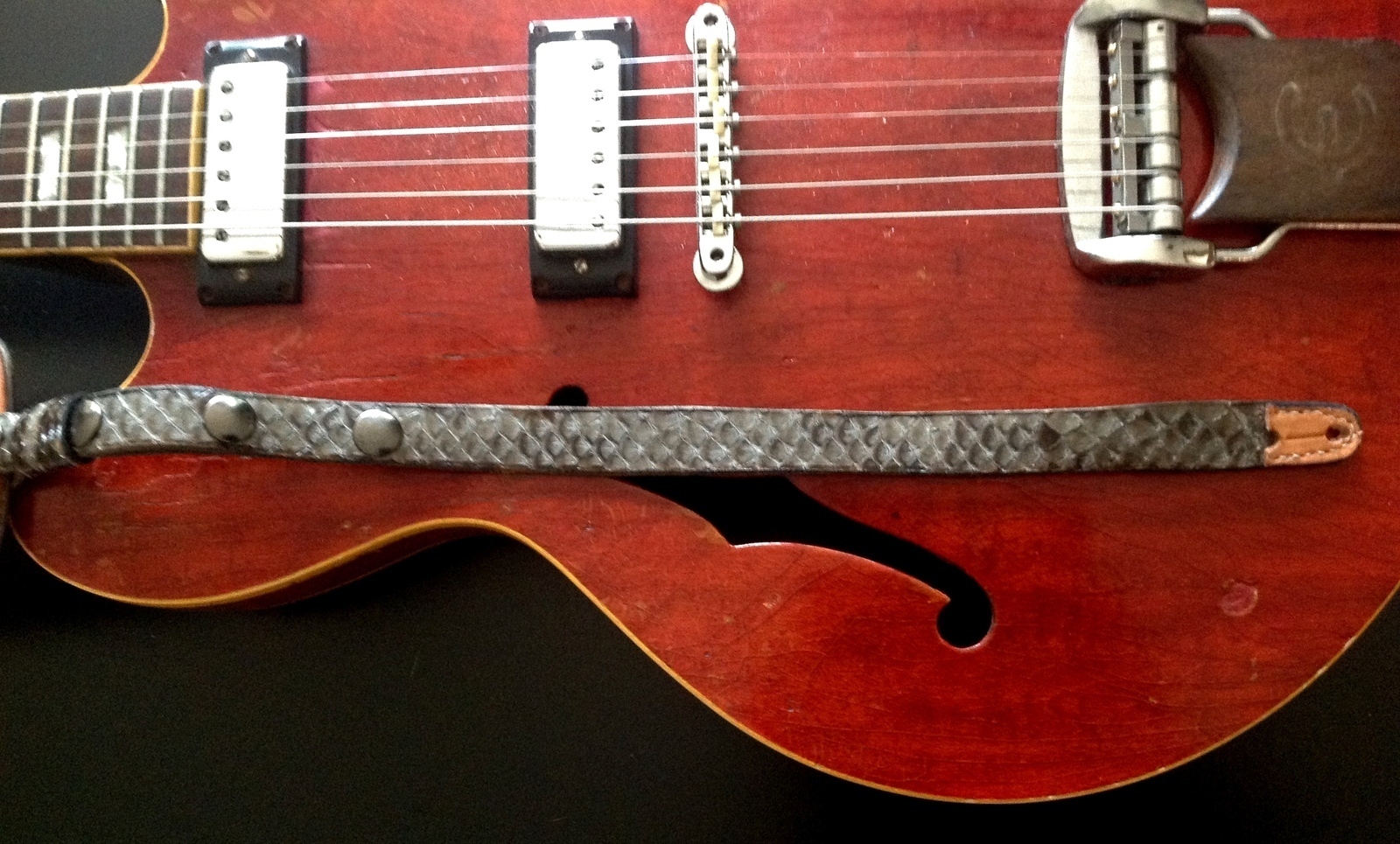 R&B Leathers USA - Genuine Python Snake skin Guitar Strap #14 - Vintage ...