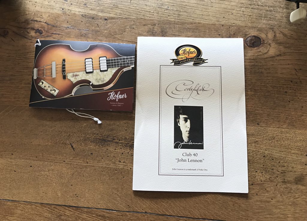 Hofner Club 40 John Lennon LTD Edition #70 Of 120 - Vintage & Modern ...