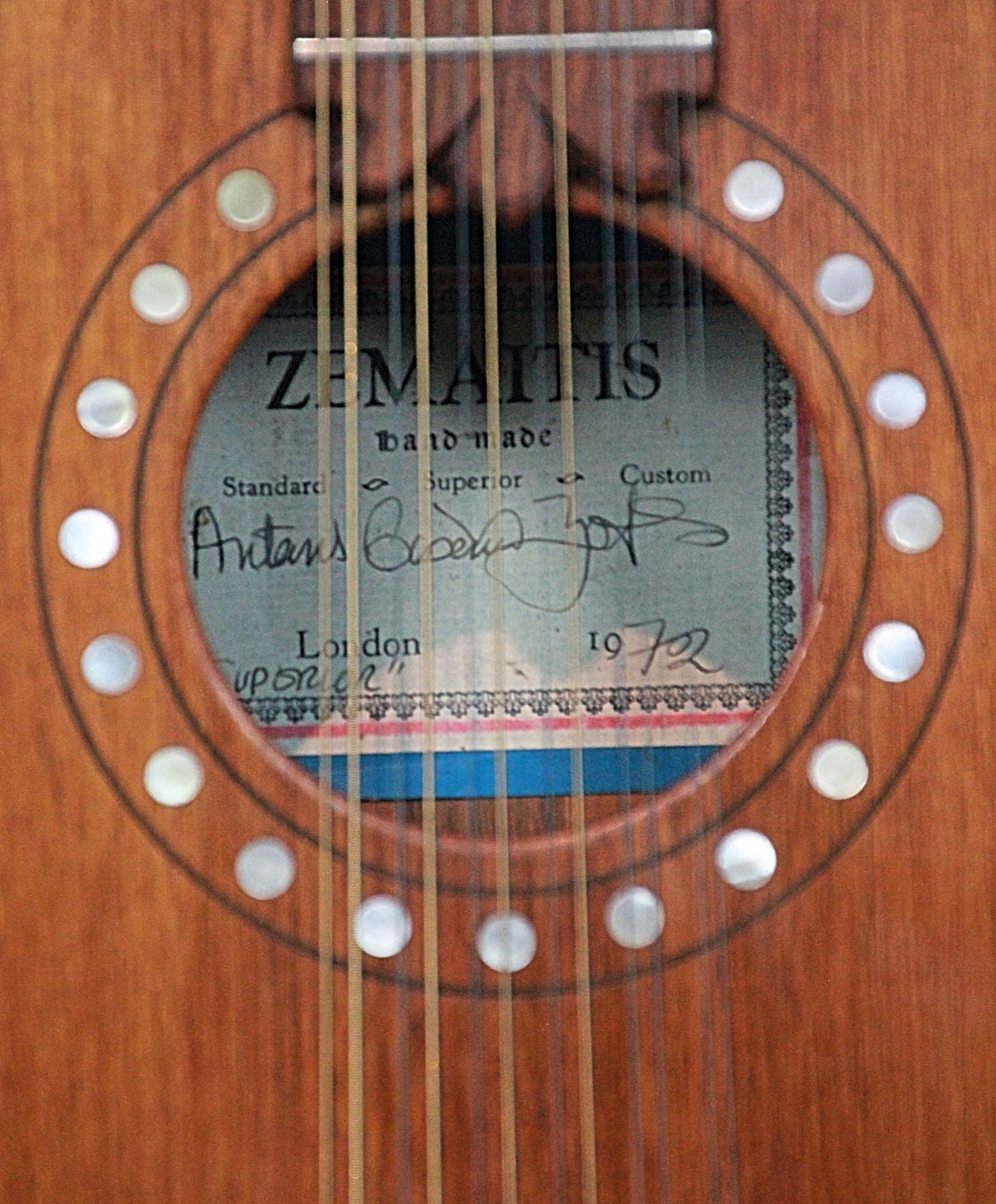 1972 Tony Zemaitis " Superior" 12 String - Vintage & Modern Guitars