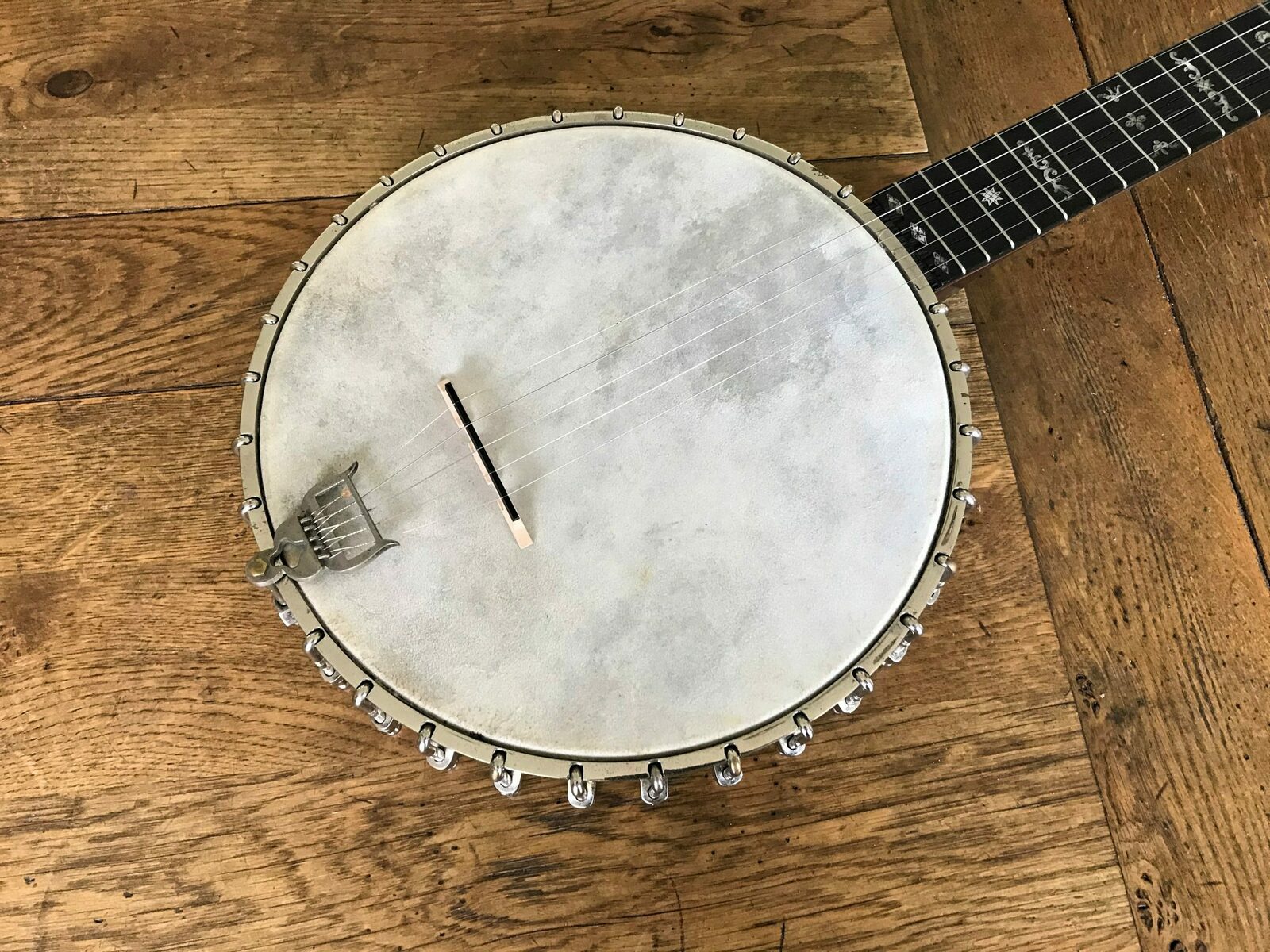 Circa 1890 J A Turner Open Back 5 String Banjo - Vintage & Modern Guitars