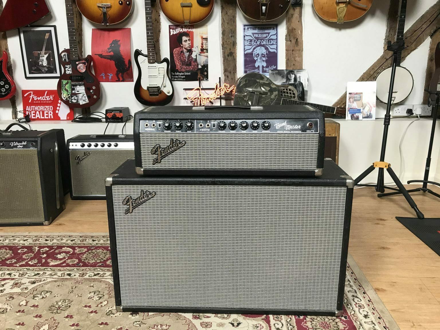 1966 Fender Bandmaster Head And Cabinet - Vintage & Modern Guitars