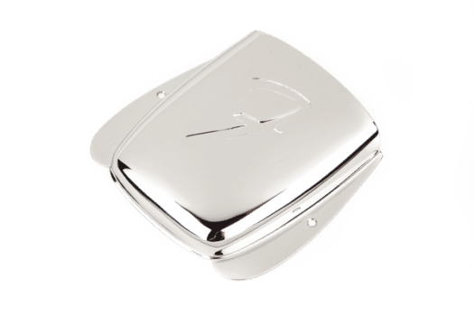 Fender® Vintage-Style Jazz Bass® “F” Bridge Cover, Chrome - Vintage ...