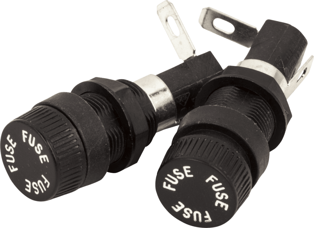 Fender Pure Vintage Fuse Holders and Caps, (2) - Vintage & Modern Guitars